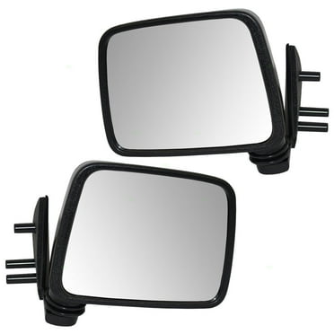 Pair Set Manual Side View Mirrors 5x8 Swing Lock with Plastic Housing ...