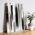 Abstract Black Beige Canvas Wall Art Framed Wall Decor for Living Room ...