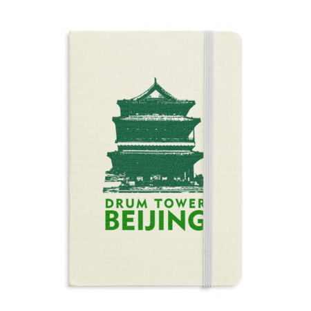 Tourism Drum Tower Beijing China Notebook Official Fabric Hard Cover ...