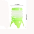 15L Foldable Drink Dispenser with Spigot,Countertop Clear Portable Cold ...