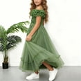 ITSAME Girls Formal Dress Sequin Embroidery Tiered Ruffle Puffy Tulle ...