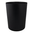 Mainstays 5 Gallon Trash Can, Plastic Office Trash Can, Black Matte ...