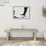 Plank+Beam 60" Solid Wood Farmhouse Dining Bench, Kitchen Seat ...