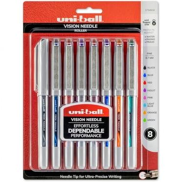 Uni-Ball Vision Elite Rollerball Pens, 8 Pack, Airplane-Safe ...