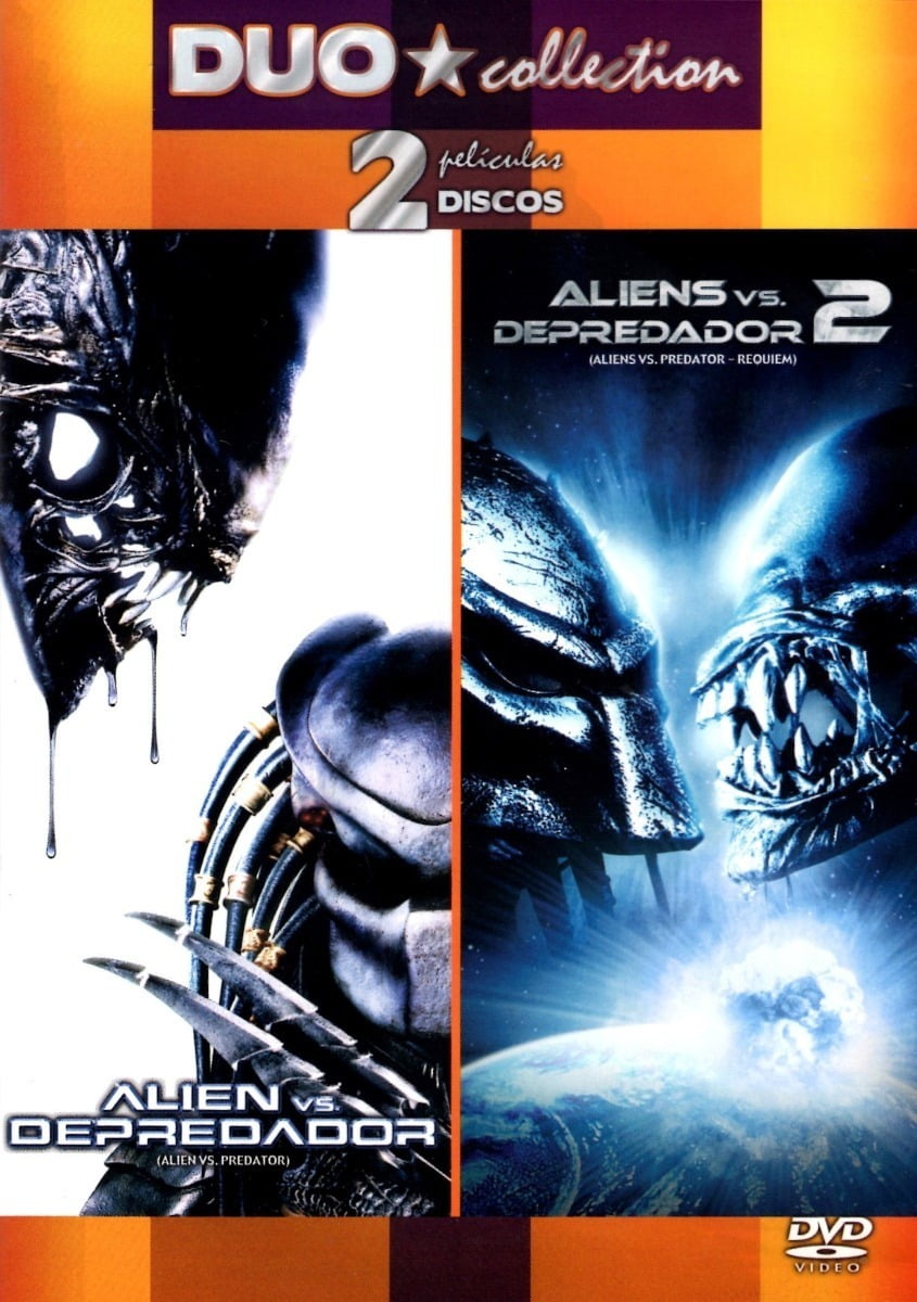 Paquete de Películas Alien Vs Depredador 1 y 2 DVD Fox | Walmart en línea