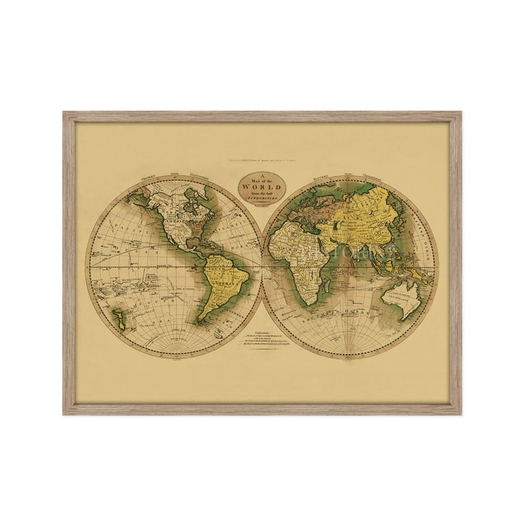Framed World Map Poster