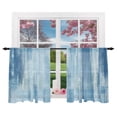 Blue Paint Sheer Curtains for Living Room Bedroom, Modern Abstract ...