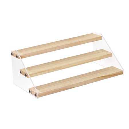 Wood Display Rack Figure Model Counter Riser Stand Organizer | Walmart ...