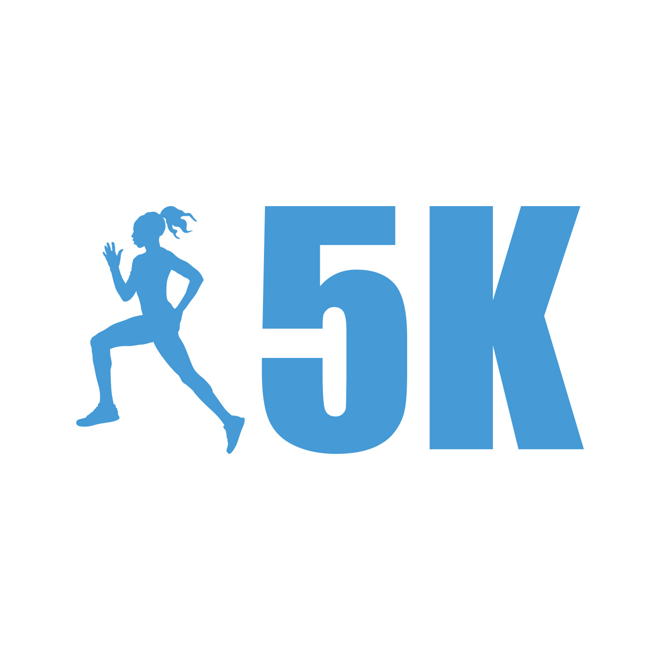 Womens 5K Sticker Decal Die Cut - Self Adhesive Vinyl - Weatherproof ...