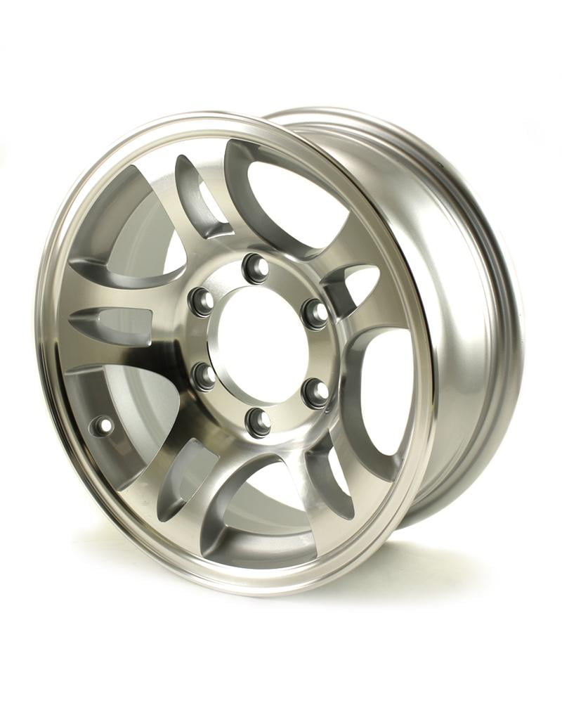 15X6 6-Lug on 5.5" Aluminum S5 Trailer Wheel - S556655 - Walmart.com