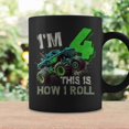 Im 4 This Is How I Roll Monster Truck Birthday 4 Years Old Coffee Mugs ...