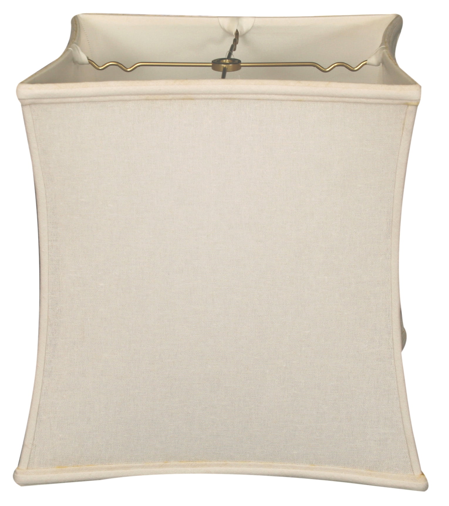 Royal Designs 15" Square Cube Bell Lamp Shade Linen White - Walmart.com