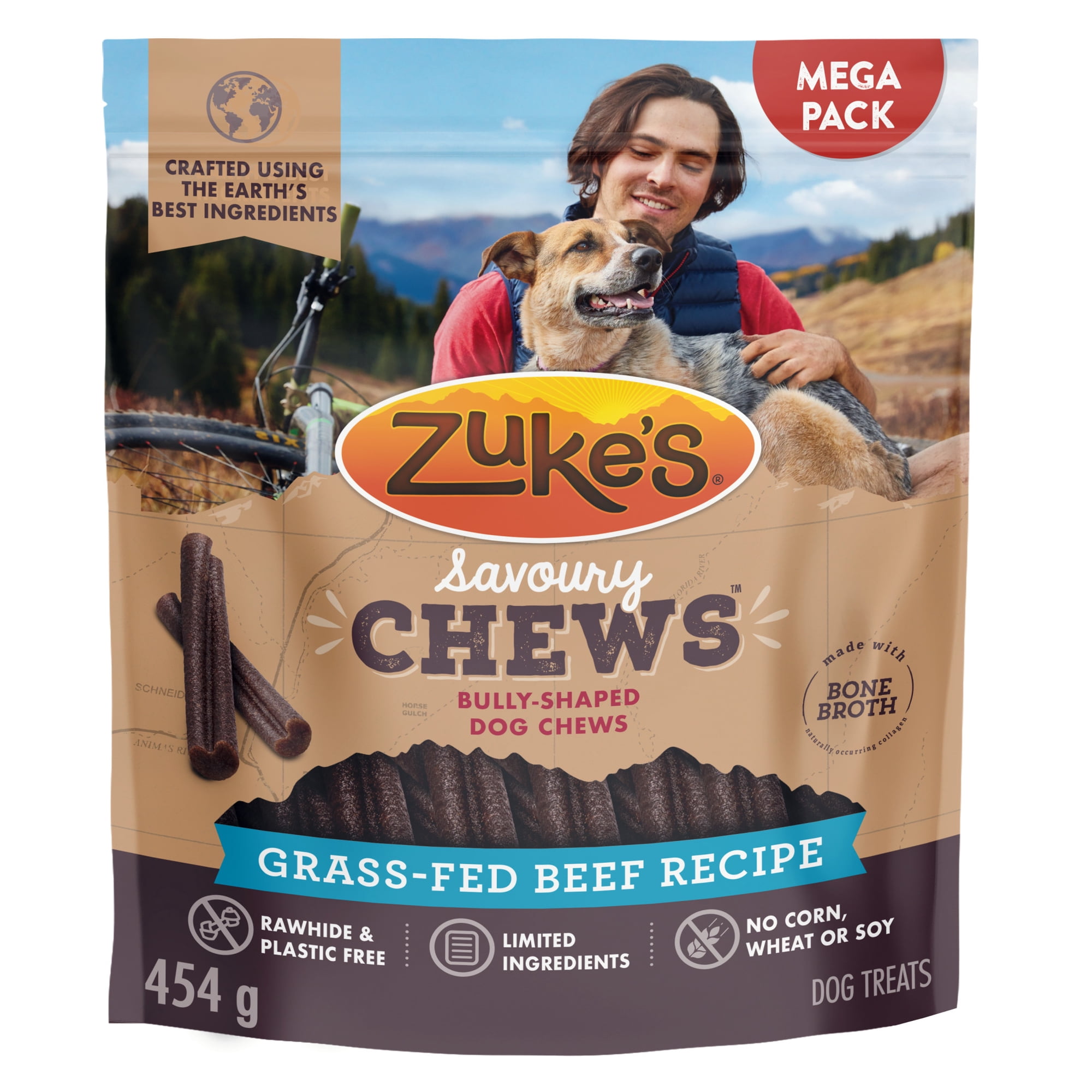 Click here for Zukes Savoury Chews Grass-Fed Beef Recipe Bully-Sh... prices