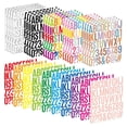 30Sheets Large Letter Sticker Decorative Sticker Gold Glittering Letter ...