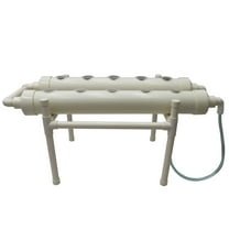 INTBUYING Hydroponic Site Grow Kit Horizontal 6 Pipe 54 Holes Garden ...
