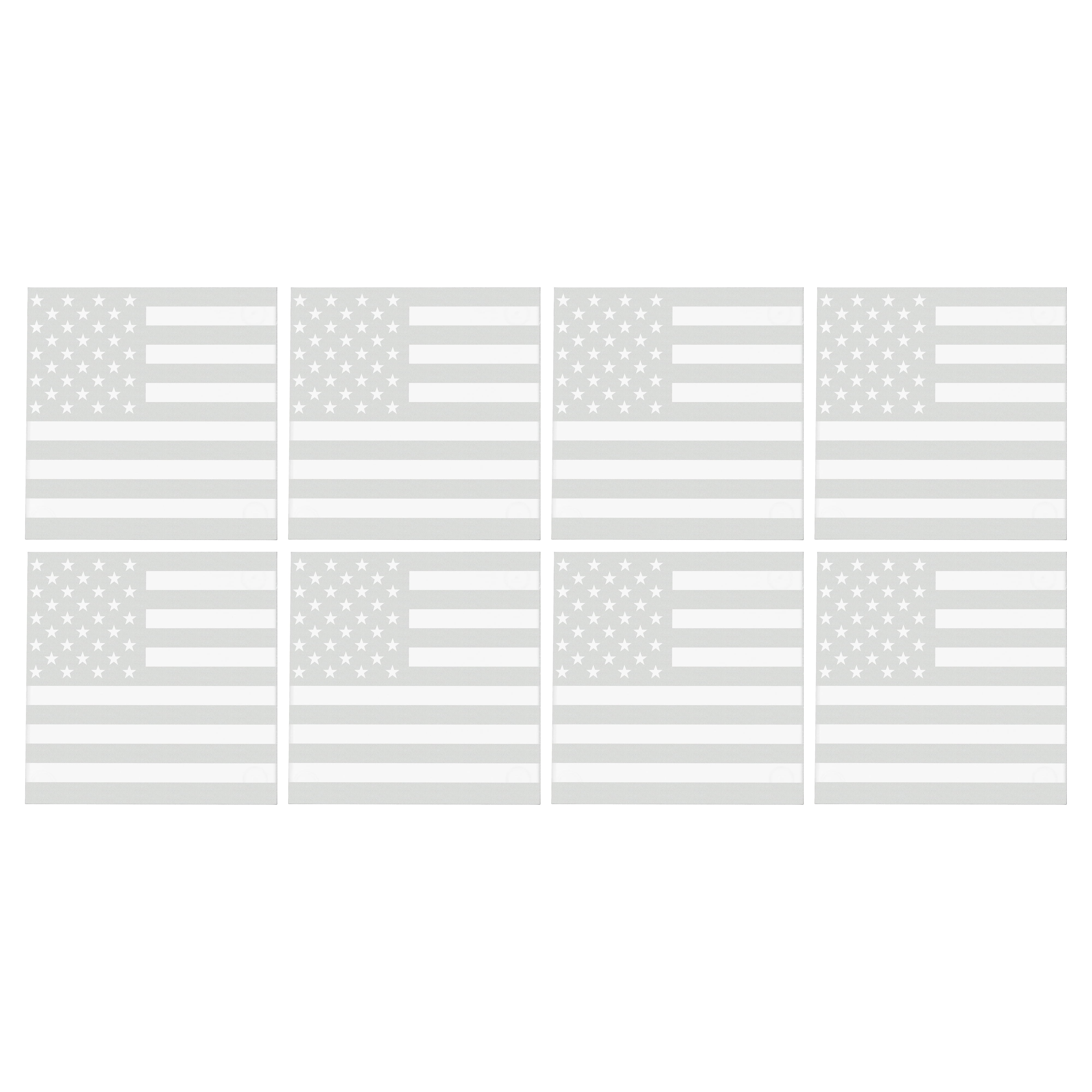 American Flag 3.5" Etched Glass Coasters by DCM Solutions (Inverted ...