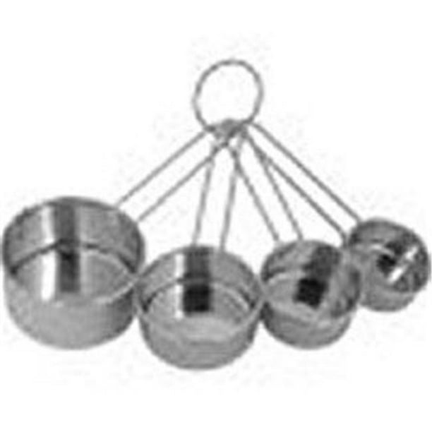 Stainless Steel 4 Piece Measuring Cup Set Pack Of 3 - Walmart.com ...