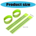 8Pcs Adjustable Safety Reflective Strap Running Reflective Arm Bands ...