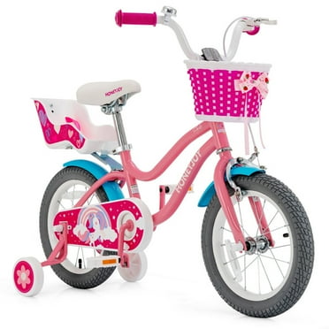 Glerc Maggie 14 Inch Training Wheels Bike for 3-5 Years Old Preschool ...