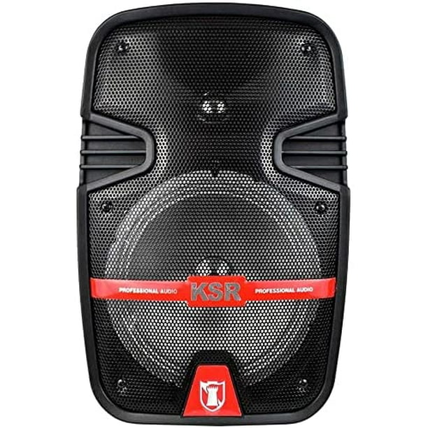 BAFLE 8" RECARGABLE BT/USB/MICRO ALAMBRICO C/LUZ SD KSR KSR GEM/5908 ...