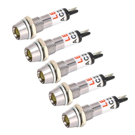 8mm Signal Lamp, 10pcs AC 220V Indicator Light Indicator Light Power ...