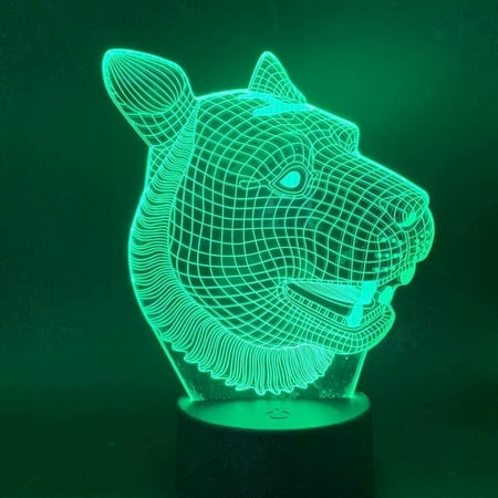 Classic Art Acrylic Sheet Lamp Tiger Novetly Night Light for Children ...
