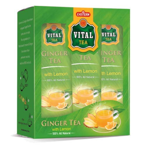 Vital Ginger Tea - With Lemon - 10 Pcs - Walmart.com