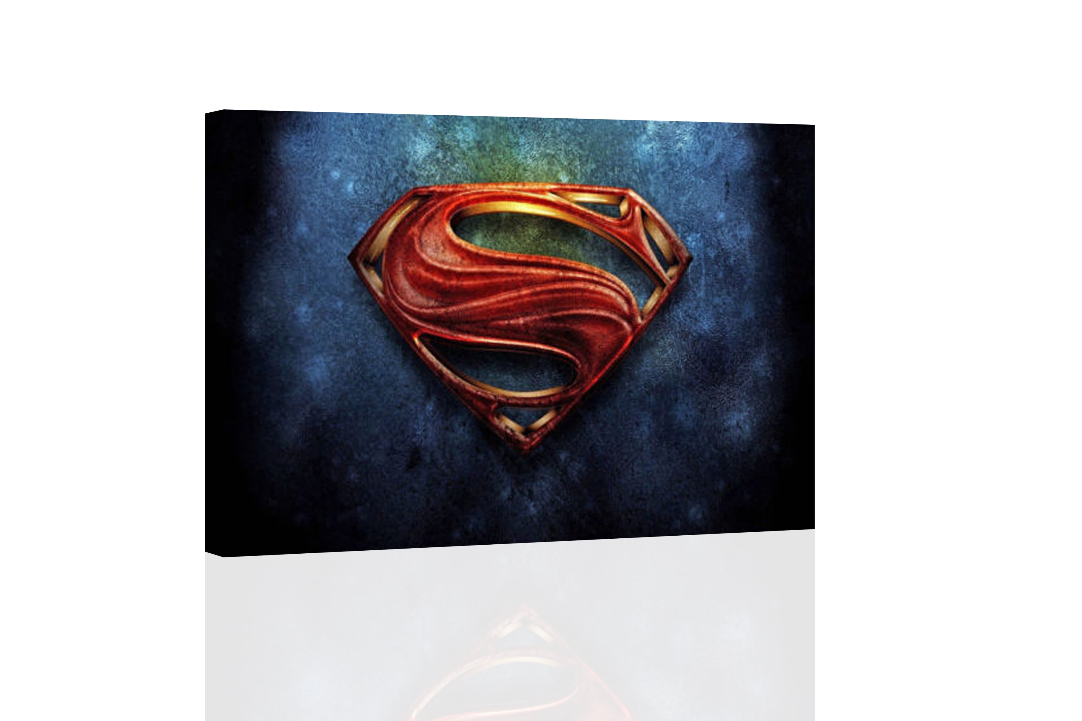 Superman Emblem - CANVAS OR PRINT WALL ART - Walmart.com