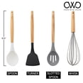 COOK WITH COLOR Silicone Kitchen Utensils Sets, Spatulas and Cooking ...