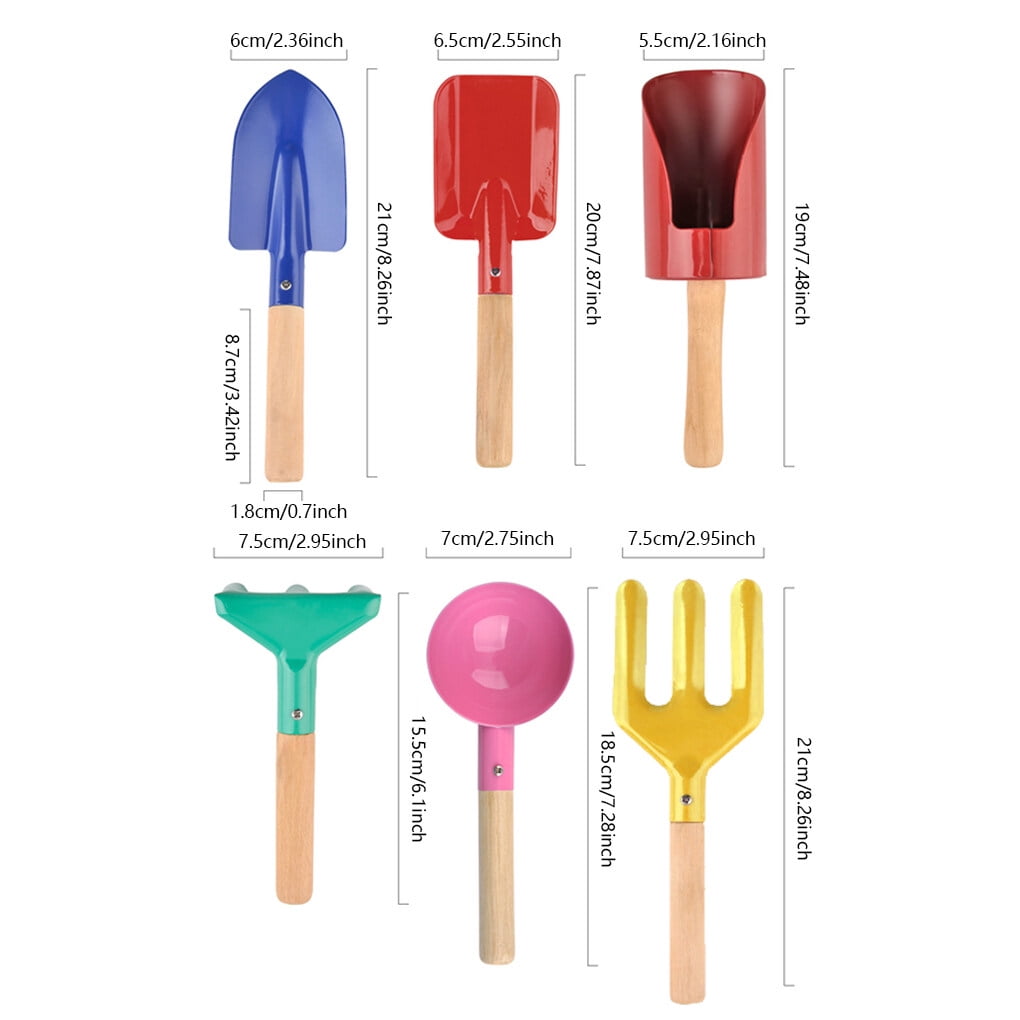 Click here for Pitrice Pack Of 6 Kids Gardening Tools Rake Fork P... prices