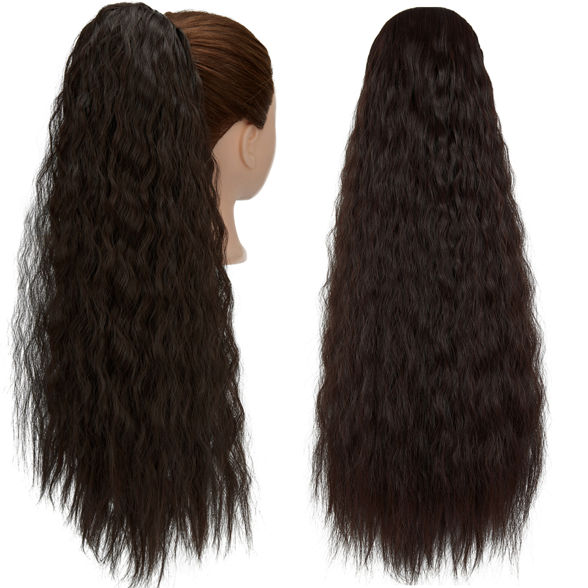 Wavy Curly Drawstring Ponytails Long Kinky Straight Drawstring Ponytail ...