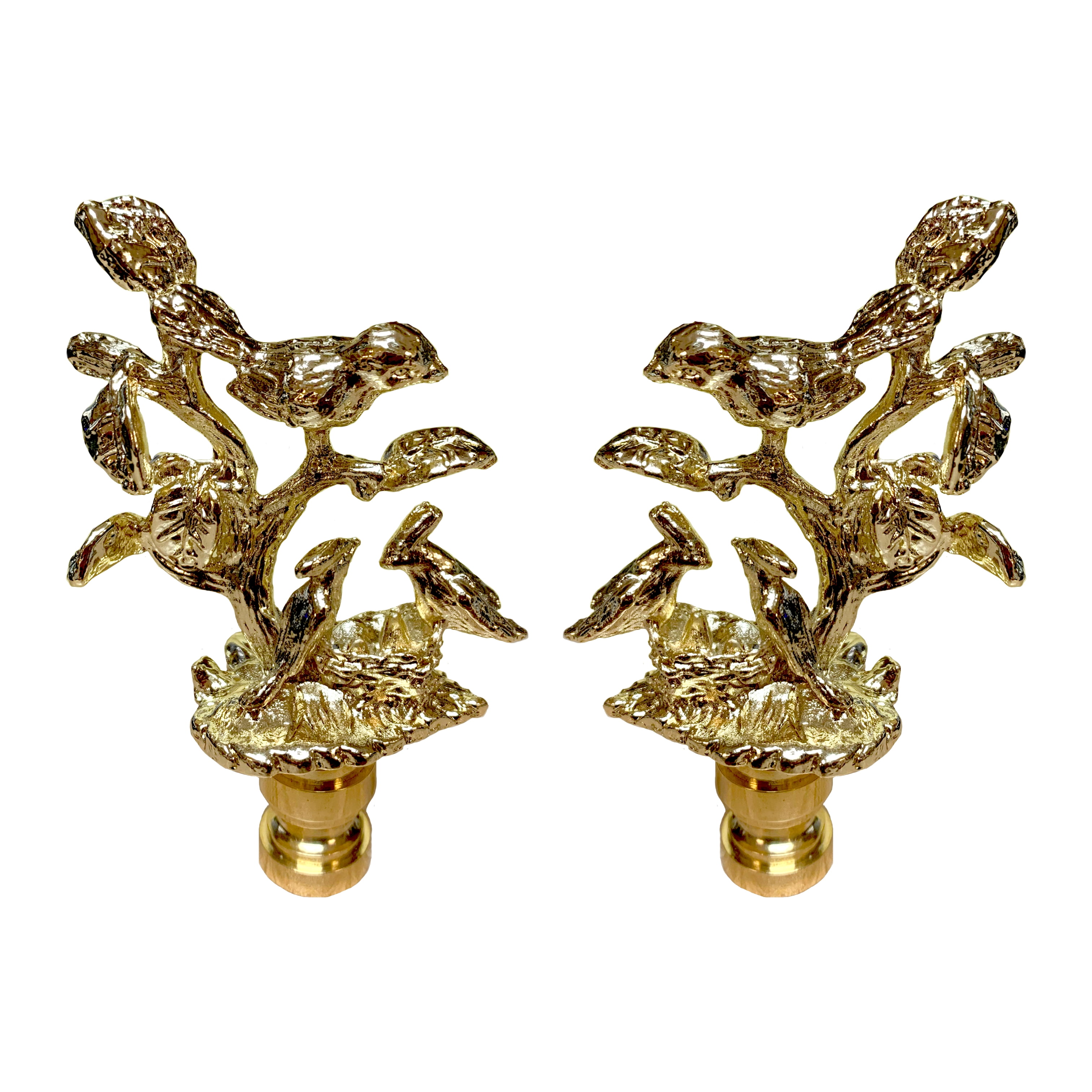 Royal Designs, Inc. Nesting Birds Design Lamp Finial for Lamp Shade ...