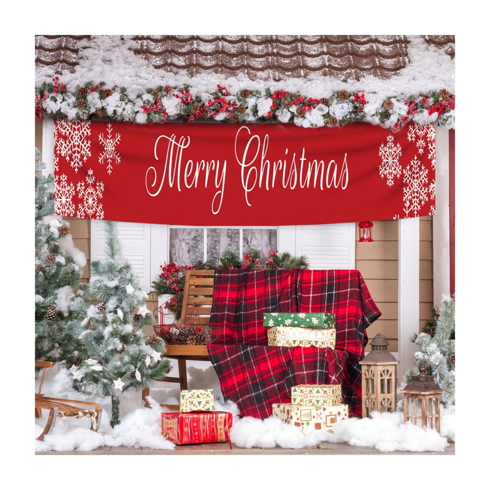 Vintage Merry Christmas Banner