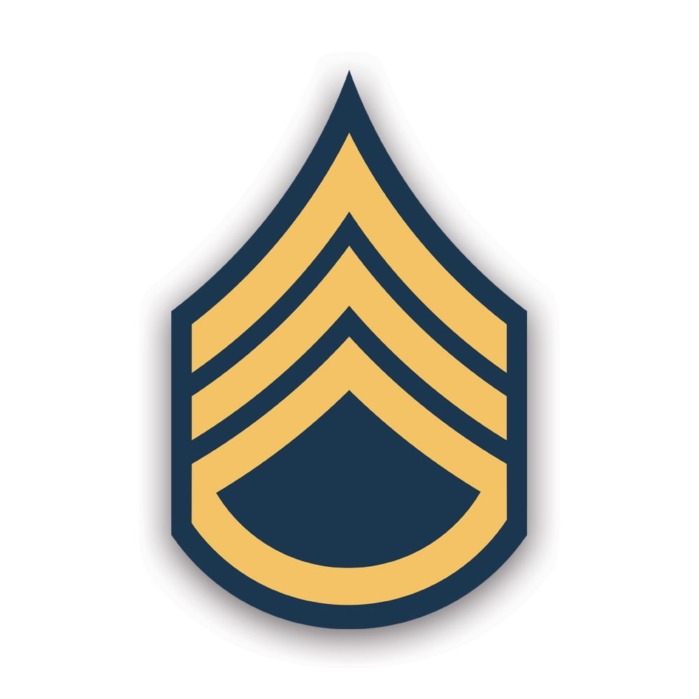 E-6 Staff Sergeant Insignia Sticker Decal - Self Adhesive Vinyl ...