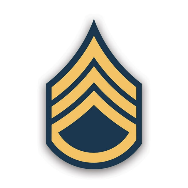 E-6 Staff Sergeant Insignia Sticker Decal - Self Adhesive Vinyl ...