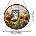 Acrylic Suncatcher Puzzle, 83 Pieces 7.39" Window Hanging Panel ...