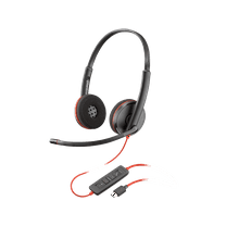 HP Poly Blackwire 3325 USB-C Wired Stereo Headset, Microsoft Teams ...