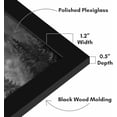 21x29 Picture Frame with Polished Plexiglass - Black Picture Frame ...