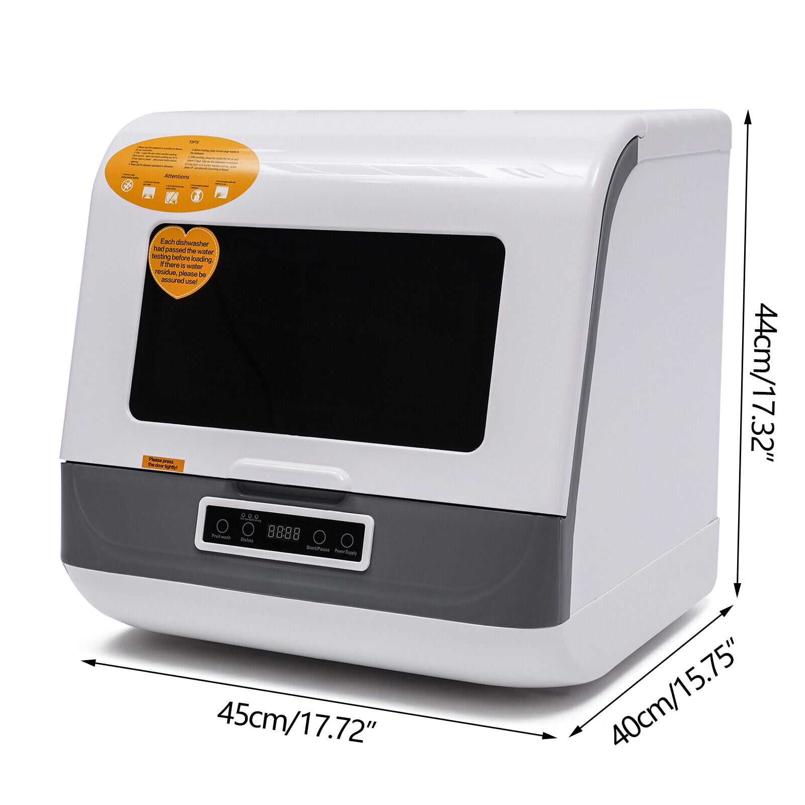 Miumaeov Mini Countertop Countertop Dishwasher Compact Dishwasher 3 ...