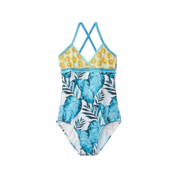 Azul Swimwear Endless Summer One Piece Girls Turquoise, 7 - Walmart.ca