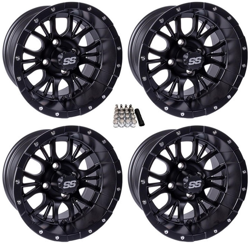 GTW Diesel 14" Golf Cart Wheels/Rims Black Yamaha - Walmart.com