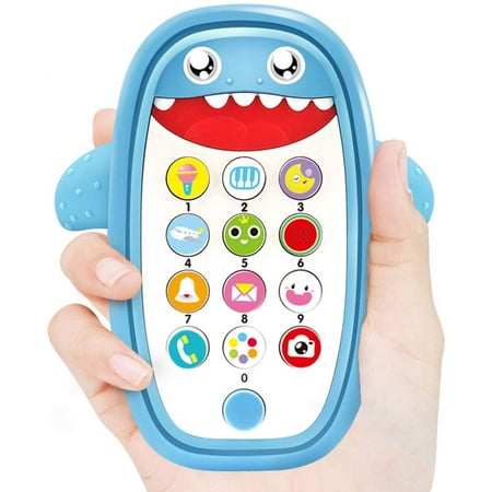 JINGYANG Baby Musical Toys,Baby Shark Phone Toys with Light and Sound ...