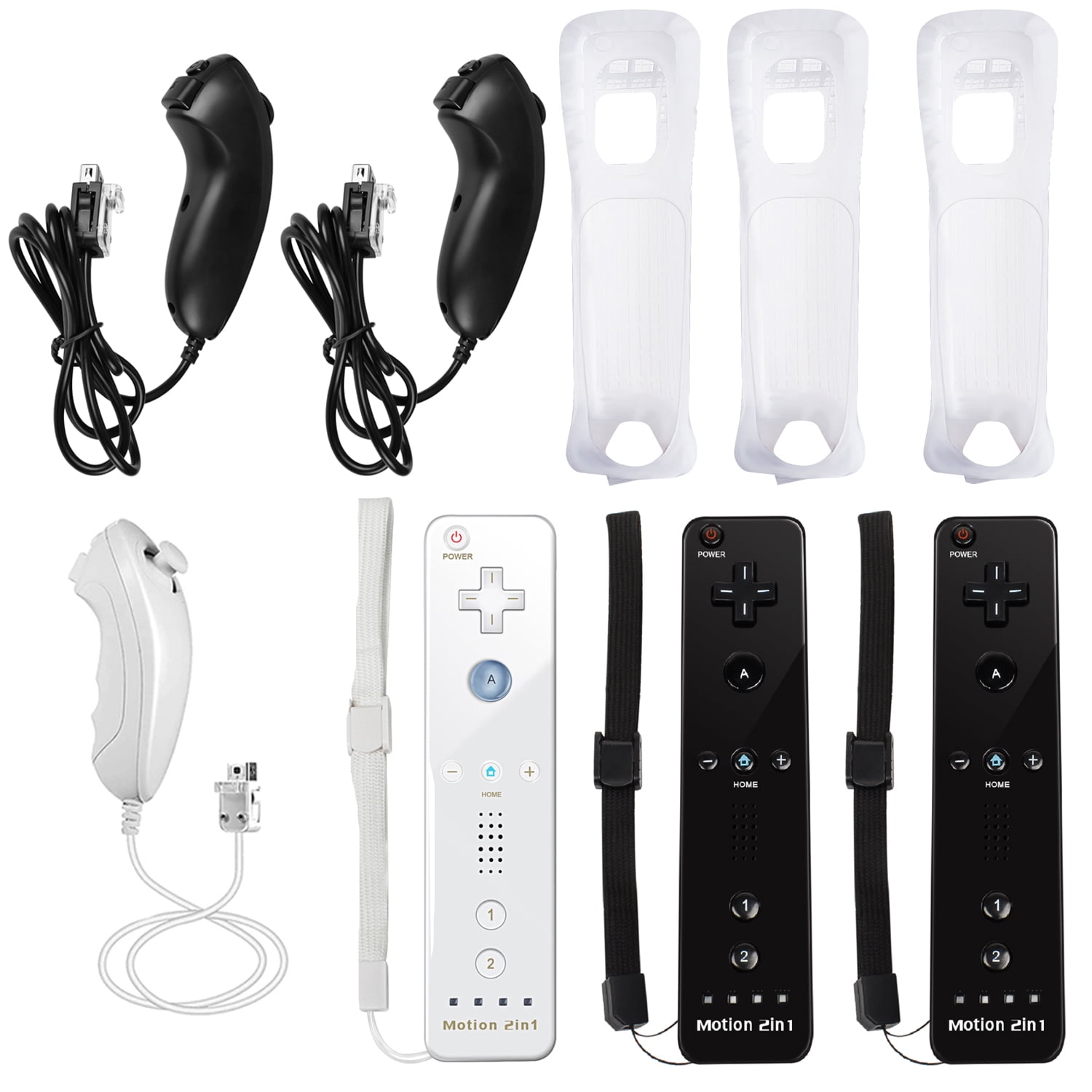 Bonadget 3 Packs Nintendo Wii Games Controllers, Remote Controller for ...