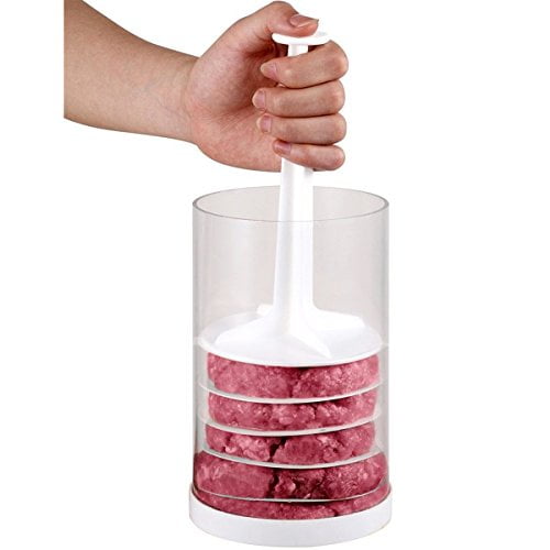 Evelots Hamburger Press w/ 8 Divider Discs, Shape Perfect Burger ...