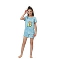 Beezizac Girls Sleep PJ Sets, 2-Piece Summer Avocado Shorts Pajama, Size 4T-18 - Walmart.com