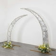 BalsaCircle 2 Silver Big Payette Sequin Half Crescent Moon Backdrop ...