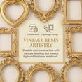 12Pcs Mini Gold Picture Frames, Antique Small Resin Frames for Jewelry ...