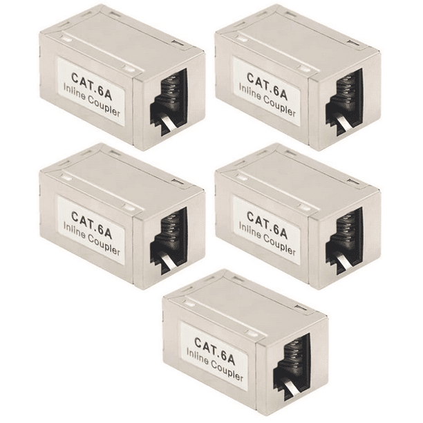 Metal Housing Ethernet Coupler for Cat6 Ethernet Cable, Extender RJ45 ...