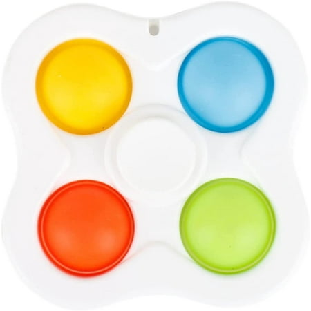 Mini Pop Simple Sensory Dimple Fidget Toy Keychain, Silicone Bubbles ...