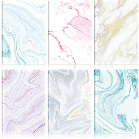180 Pieces 6 Pads Marble Sticky Note Pads 4x6 Inch Marble Adhesive Memo ...
